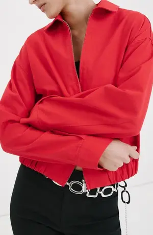 Mango Cotton Bomber Jacket