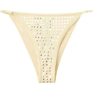 Mango Studded Bikini Bottoms - Yellow