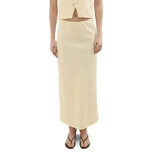 Mango Straight Midi Skirt - Vanilla