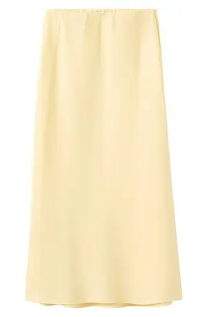 Mango Straight Midi Skirt - Vanilla