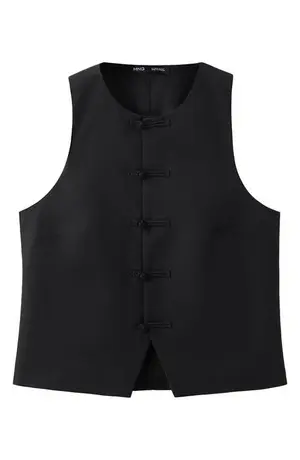 Mango Toggle Closure Vest - Black