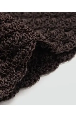 Mango Crochet Hat - Chocolate