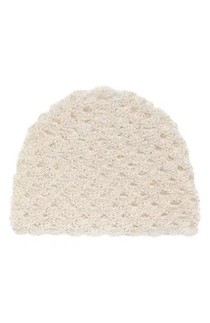 Mango Crochet Hat - Ecru