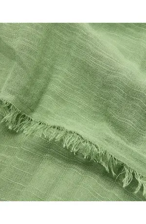 Mango Cotton Blend Scarf - Green