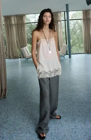 Mango Straight Leg Suit Pants