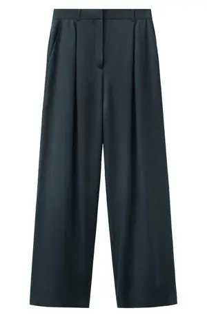 Mango Straight Leg Satin Pants