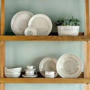 VILLEROY & BOCH Perlemor Sand Low Serving Bowl