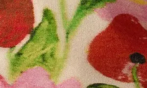 Lafayette 148 New York Blossom Print Cashmere Crewneck Sweater