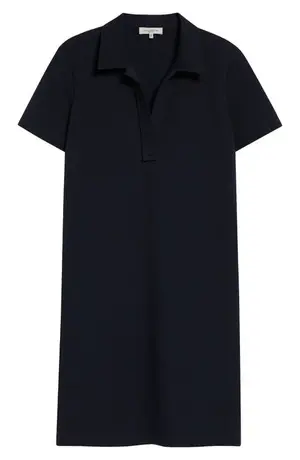 Lafayette 148 New York Cotton Blend Piqué Polo Shift Dress