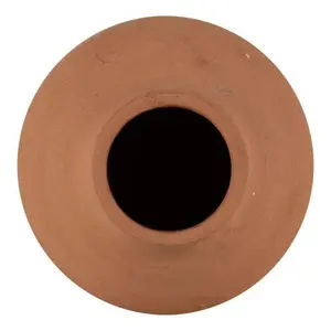 FORESIDE HOME AND GARDEN Natural Handthrown Terracotta & Rattan Bud Vase