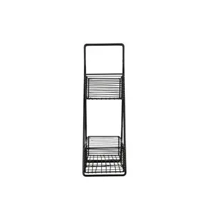FORESIDE HOME AND GARDEN Two Tiered Baskets Metal
