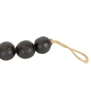 FORESIDE HOME AND GARDEN Bead Garland Terracotta & Jute