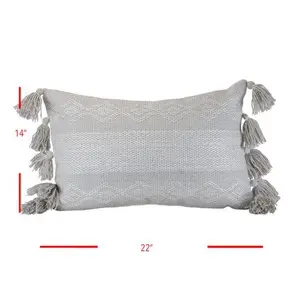 FORESIDE HOME AND GARDEN Adeline Outdoor Decorative Accent Pillow 14" X 22