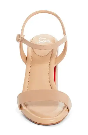 CHRISTIAN LOUBOUTIN Miss Jane Sandal - Blush/blush