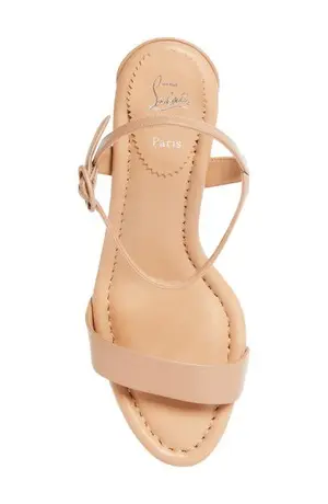 CHRISTIAN LOUBOUTIN Miss Jane Sandal - Blush/blush