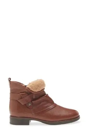 BOTTERO Fuzzy Lined Bootie - Conhaque 26