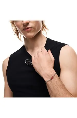DIESEL® Logo Pendant Bracelet