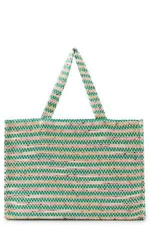 Helen Kaminski Anika Stripe Bouclé Tote - Jade Multi