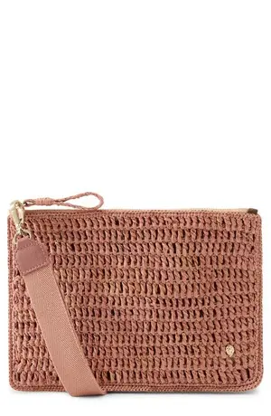 Helen Kaminski Dayani Crochet Raffia Clutch