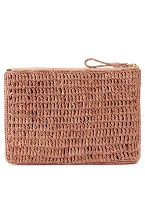 Helen Kaminski Dayani Crochet Raffia Clutch
