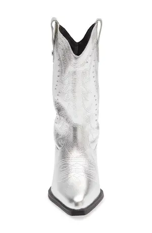 BOTTERO Metallic Western Boot - Prata