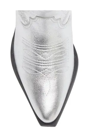 BOTTERO Metallic Western Boot - Prata