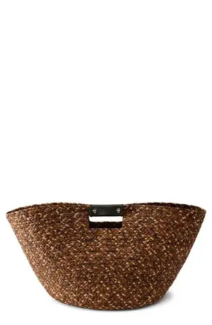 Helen Kaminski Leonor Braided Foldable Raffia Tote - Nutshell Multi