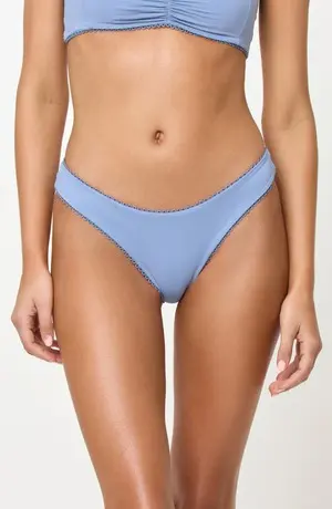 L*Space LSPACE Rocky Full Coverage Bikini Bottoms Chambray