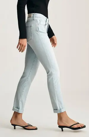 MAVI Kathleen Mid Rise Slim Boyfriend Jeans