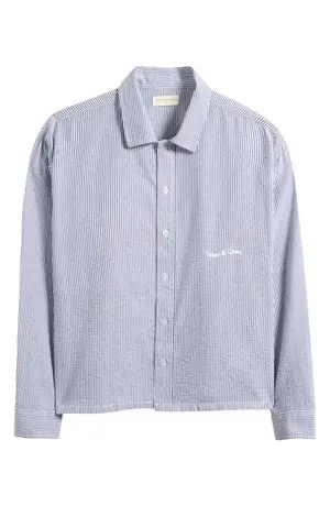 MUSEUM OF PEACE & QUIET Wordmark Button-up Shirt