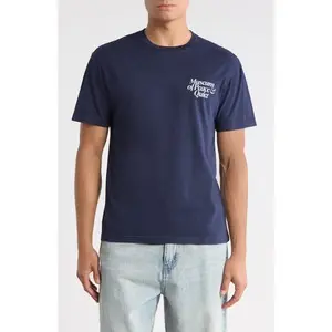 MUSEUM OF PEACE & QUIET Mid Century Graphic Cotton T-shirt - Navy