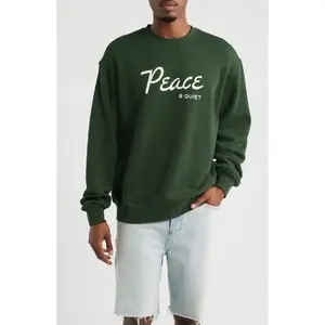 MUSEUM OF PEACE & QUIET Diner Graphic Sweatshirt - Forest