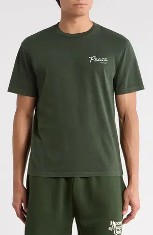 MUSEUM OF PEACE & QUIET Diner Graphic T-shirt - Forest
