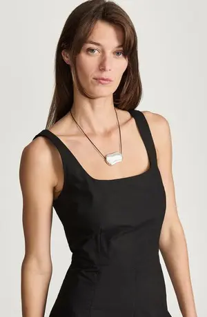 MAVI Sleeveless Fit & Flare Midi Dress