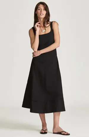 MAVI Sleeveless Fit & Flare Midi Dress