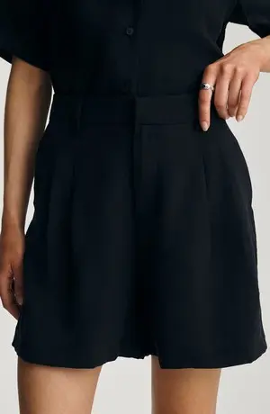 MAVI Pleated Luxe Touch Shorts
