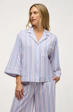 PETITE PLUME Olivia Wide Leg Pima Cotton Pajamas