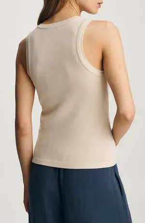 MAVI Ribbed Crewneck Tank