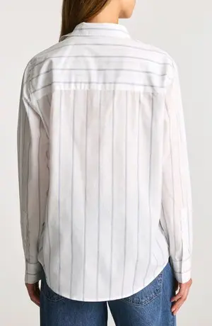 MAVI Striped Cotton Relaxed Fit Button-up Shirt