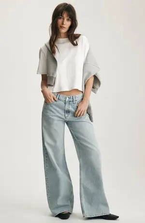 MAVI Riley Cropped Crewneck T-shirt
