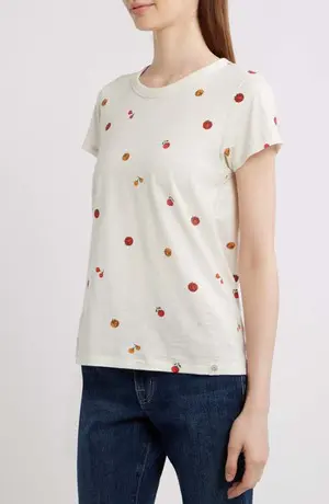 Rag & Bone Tomatoes Cotton Graphic Baby Tee
