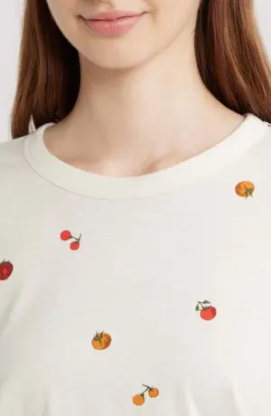 Rag & Bone Tomatoes Cotton Graphic Baby Tee