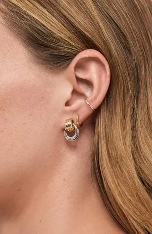 ANA LUISA Ryle Two-tone Statement Earrings