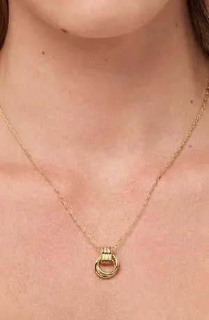 ANA LUISA Palmer Statement Necklace With Interlocking Rings