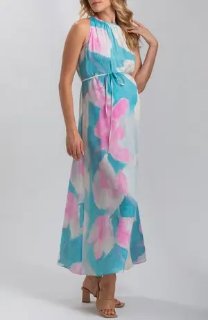 PIETRO BRUNELLI Francesca Floral Maternity Maxi Dress