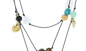 MARLYN SCHIFF Gemma Beaded Multistrand Lariat Necklace