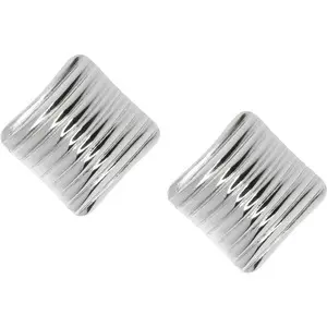 MARLYN SCHIFF Square Stud Earrings - Silver