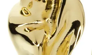 MARLYN SCHIFF Jules Wave Sculptural Goldtone Drop Earrings