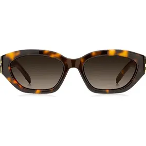 BOSS 54mm Cat Eye Sunglasses - Havana/brown