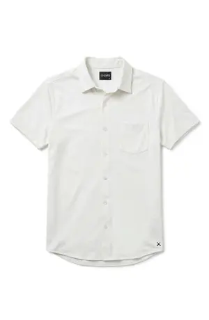 CUTS Ao Curved Hem Short Sleeve Button-up Shirt